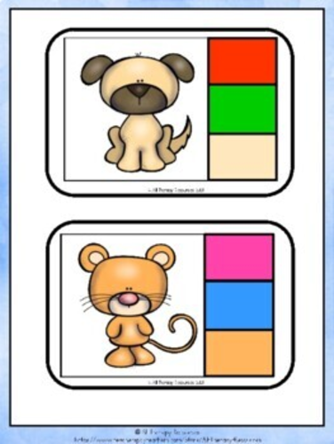 SPANISH VERSION - Colour Recognition Matching Differentiation Task ...