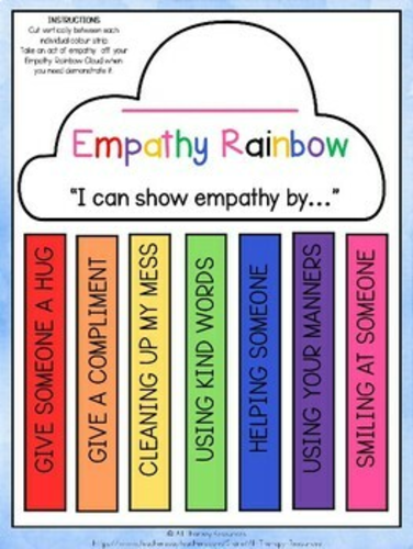 Empathy Rainbow Craft and Bulletin Board | SEL I Back to School ...