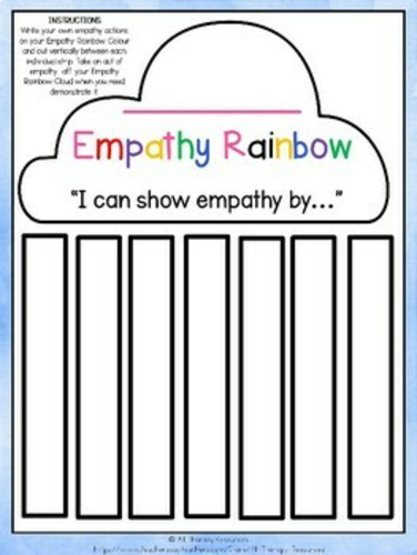 Empathy Rainbow Craft and Bulletin Board | SEL I Back to School ...