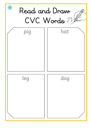 Read and Draw CVC Words | Teaching Resources