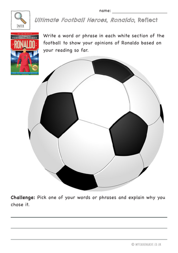 KS2 Ronaldo Ultimate Football Heroes Comprehension - age 7+ | Teaching ...