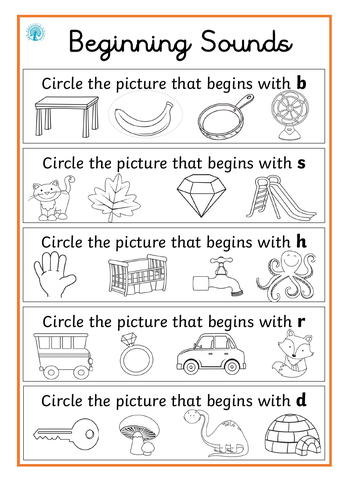 Beginning Sounds in Words | Teaching Resources