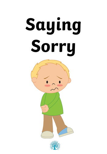 Saying Sorry Social Story | Teaching Resources