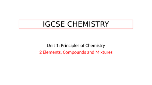 3 Atomic structure lecture notes (9-1 IGCSE CHEMISTRY) | Teaching Resources
