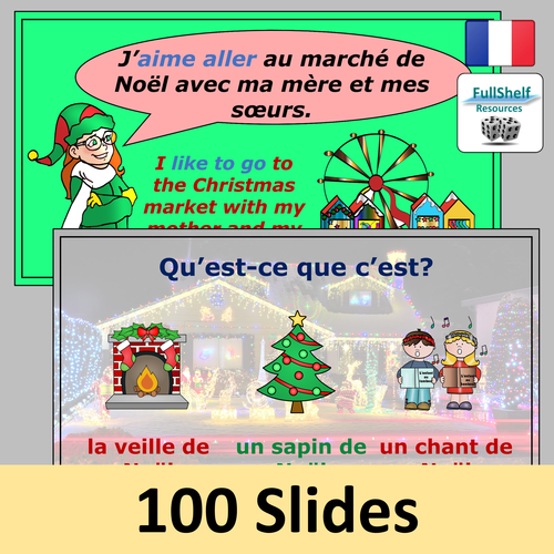 French Christmas Noel Lesson Presentation | Teaching Resources