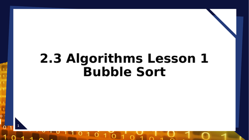 OCR ALevel CS 2.3 Algorithms Unit Lessons | Teaching Resources