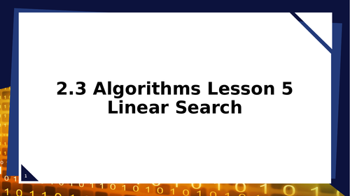 OCR ALevel CS 2.3 Algorithms Unit Lessons | Teaching Resources