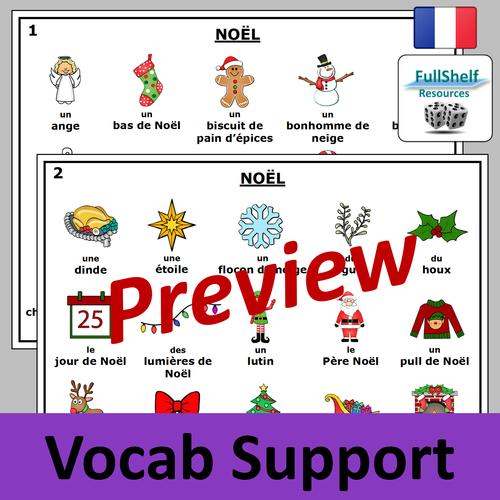 French Christmas Noel Worksheets Puzzles | Teaching Resources