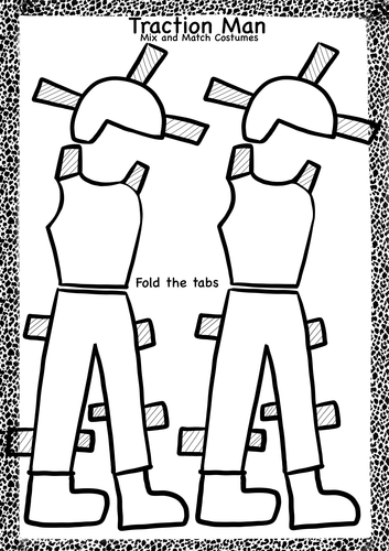 Traction Man Comic and clothes activity | Teaching Resources
