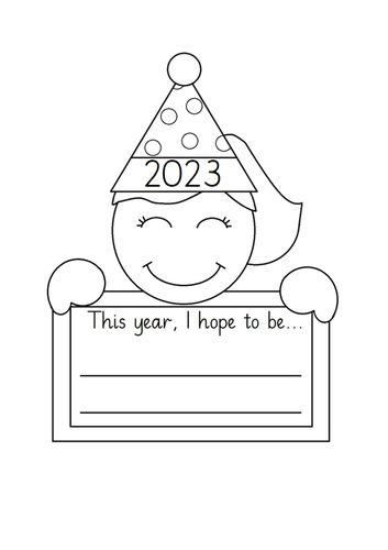 New Year's Resolutions 2023 Activity | Teaching Resources