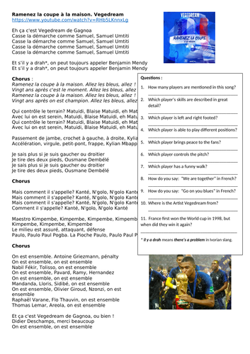 World Cup 2022 Qatar -Coupe du Monde 2022 | Teaching Resources