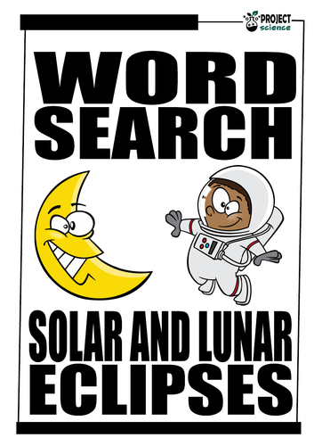 Solar and Lunar Eclipses Word Search | Teaching Resources