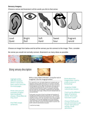 Imaginative writing - IGCSE Edexcel | Teaching Resources Imaginative writing - IGCSE Edexcel | Teaching Resources