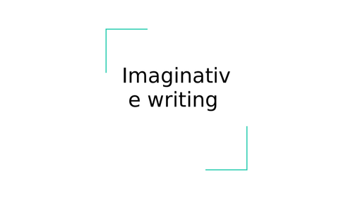 Imaginative writing - IGCSE Edexcel | Teaching Resources