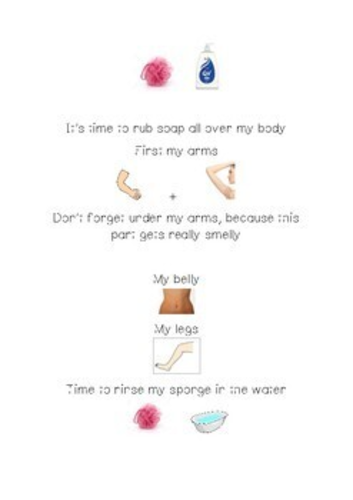 Bathtime Social Narrative - Personal Hygiene SPED | Teaching Resources