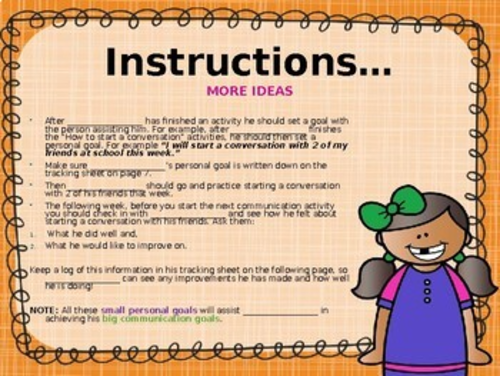 Speech Therapy - Communication Language Skills Program (editable ...