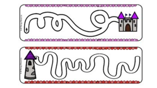 Fairy Tale Theme - In The Lines Tracing Task Cards for Early Learners ...