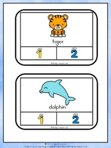 Syllable Awareness Task Cards - Phonemic - Autism Special Education ...