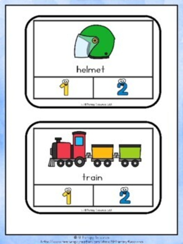 Syllable Awareness Task Cards - Phonemic - Autism Special Education ...