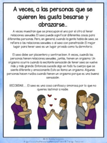 Spanish Version Relationship And Sexuality Lesson 4 Of 6 Sex And