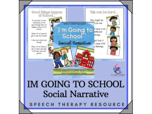I'm Going to School | Separation Anxiety Social Narrative | Daily ...