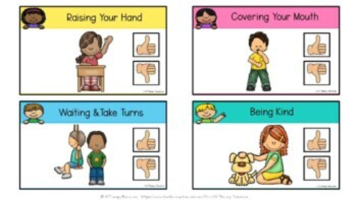 Learning My Manners Choice Cards - Social Skills SPED Autism Life ...