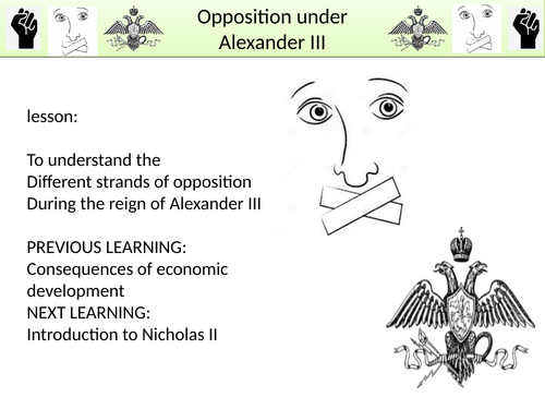 Alexander III - Opposition | Teaching Resources