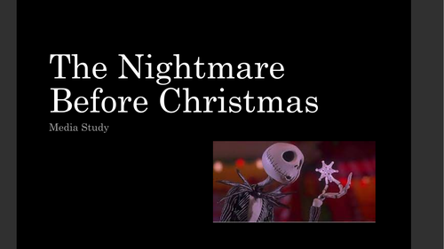 The Nightmare Before Christmas Media Study | Teaching Resources