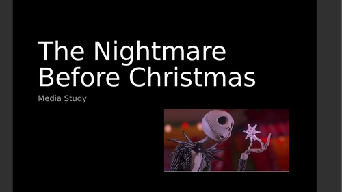 The Nightmare Before Christmas Media Study | Teaching Resources