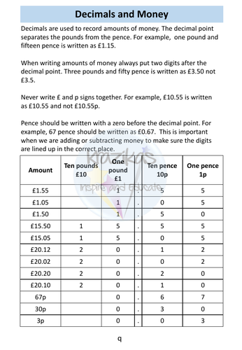 Decimals Workbook - Functional Skills Maths - Entry Level 3 | Teaching ...
