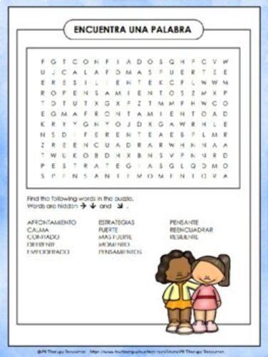 SPANISH VERSION - Beating My Worries Anxiety Counseling Lesson Plan ...