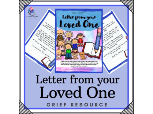 Letter from Your Loved One - Grief and Loss Activity for Death ...