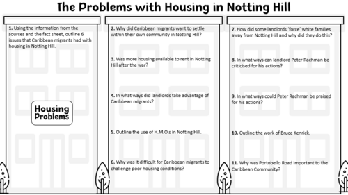 Housing in Notting Hill & Bruce Kenrick - Migrants in Britain - GCSE ...