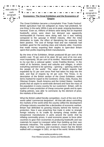 Guided Reading History Challenge! Economic History - 4 Extracts ...