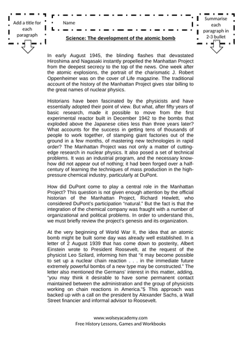 Guided Reading History Challenge! History of Science - 4 Extracts ...