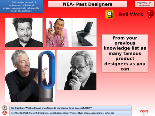 AS LEVEL NEA PRODUCT DESIGN /DESIGN AND TECHNOLOGY | Teaching Resources