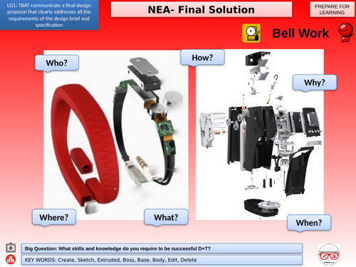 AS LEVEL NEA PRODUCT DESIGN /DESIGN AND TECHNOLOGY | Teaching Resources