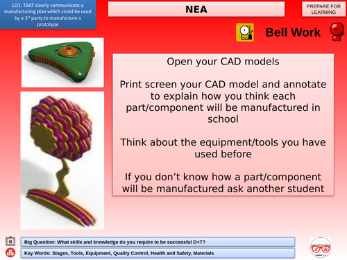 AS LEVEL NEA PRODUCT DESIGN /DESIGN AND TECHNOLOGY | Teaching Resources