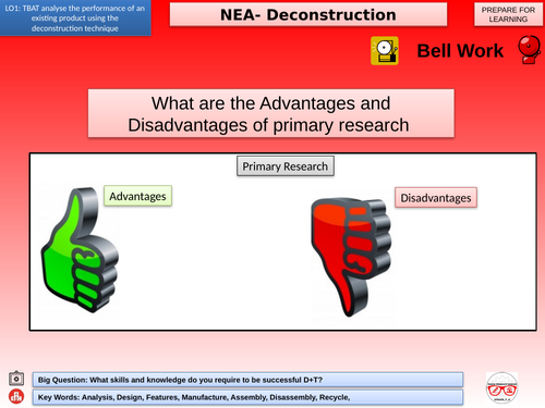 AS LEVEL NEA PRODUCT DESIGN /DESIGN AND TECHNOLOGY | Teaching Resources