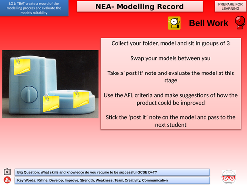 AS LEVEL NEA PRODUCT DESIGN /DESIGN AND TECHNOLOGY | Teaching Resources