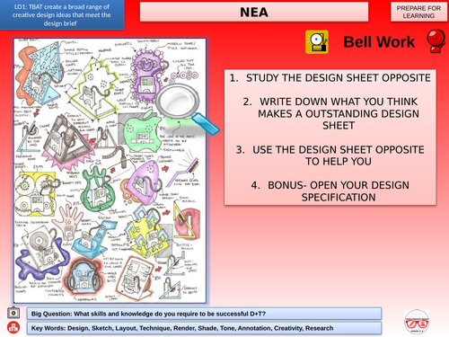 AS LEVEL NEA PRODUCT DESIGN /DESIGN AND TECHNOLOGY | Teaching Resources