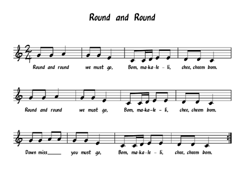 Round and Round - Boomwhacker Play Along Video and Sheet Music ...