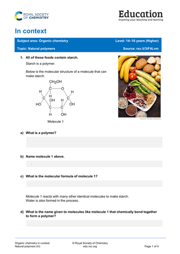 Organic Chemistry - CIE IGCSE Chemistry Lesson PowerPoints | Teaching ...