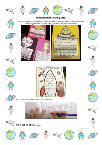 Here come the Aliens by Colin McNaughton EYFS Reception Literacy unit ...