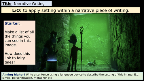 Onward Creative Writing | Teaching Resources