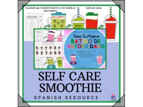 SPANISH VERSION - Create Your Own Self Care Smoothie - Mental Health ...