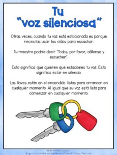 SPANISH VERSION - Voice Volume Control Story Narrative & Poster - Tone ...