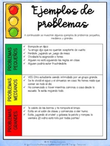 SPANISH VERSION -Size of the Problem Activities Worksheets - Reactions ...