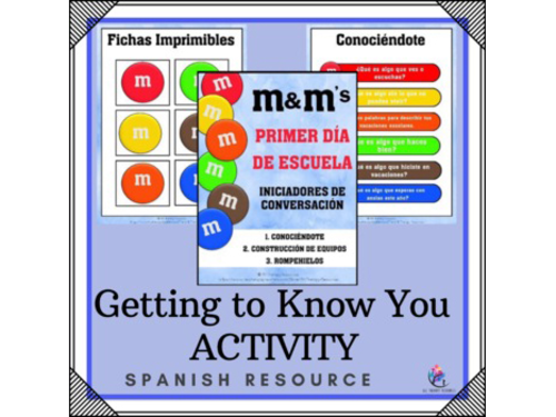 SPANISH VERSION -M&M Back to School - Getting to Know You Team Build ...