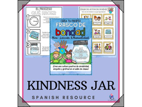 SPANISH VERSION -Kindness Jar - Lesson & Craft - Gratitude Empathy ...